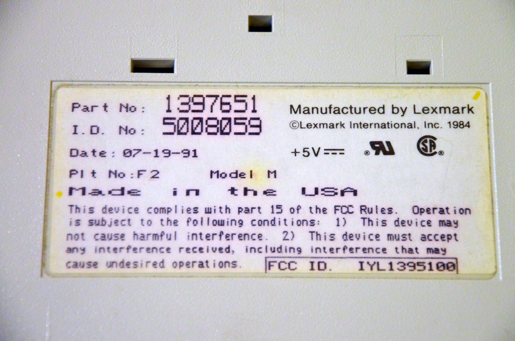 1991 Dell model M (old logo) (1397651) 07-19-91 – ClickyKeyboards