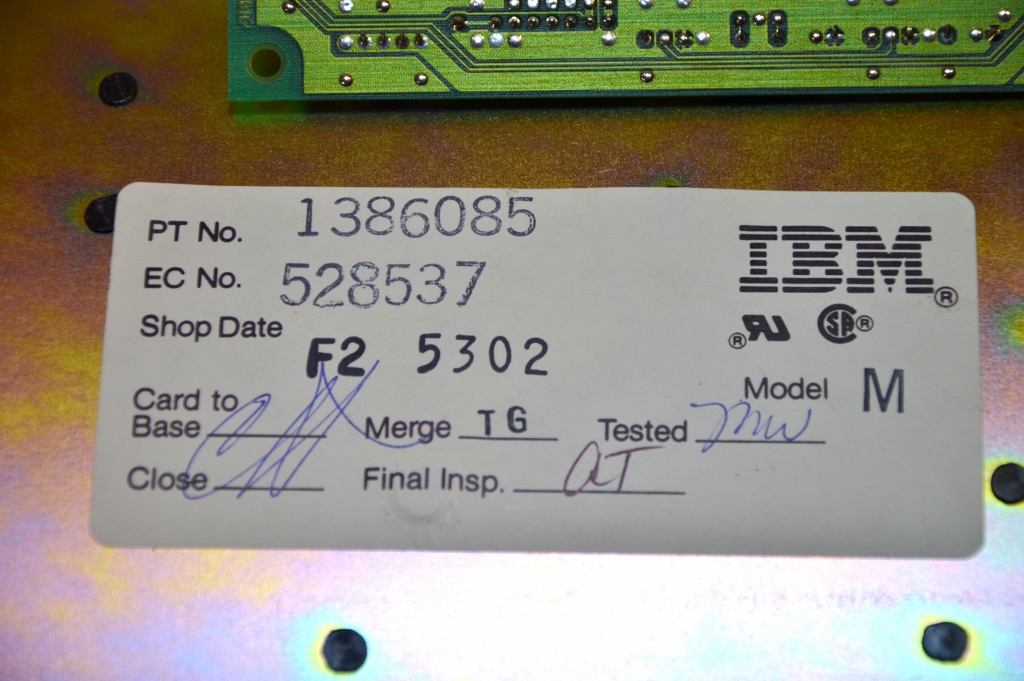 early 1986 IBM model M (1390120) Made by IBM 17 MAR 86 – ClickyKeyboards